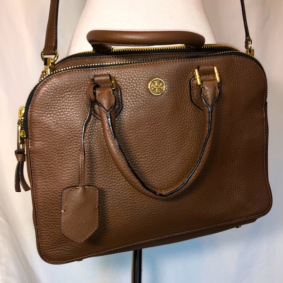 Tory Burch | Bags | Tory Burch Brown Leather Travel Bag | Poshmark